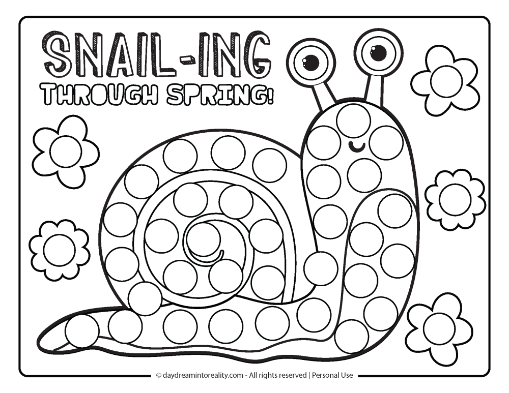 35+ Spring Dot Marker Pages | Free PDF Printables! ~ Daydream Into Reality