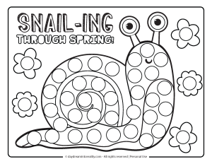 35+ Spring Dot Marker Pages | Free PDF Printables! ~ Daydream Into Reality