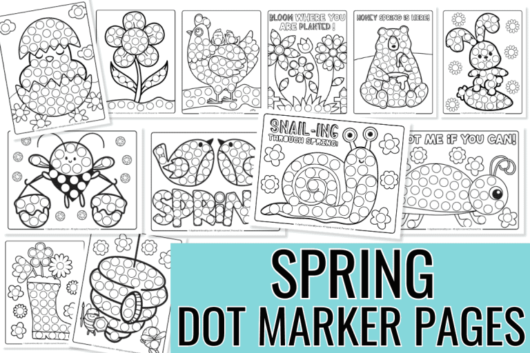 35+ Spring Dot Marker Pages | Free PDF Printables! ~ Daydream Into Reality