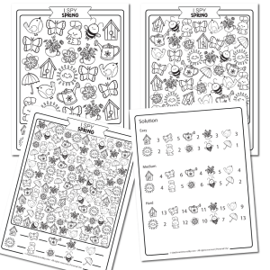 Spring I Spy Free PDF Printable | Easy, Medium, and Hard! ~ Daydream ...