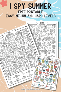 Summer I Spy Free PDF Printable | Easy, Medium, and Hard! ~ Daydream ...