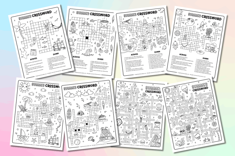 10+ Summer Crossword Puzzles – Free Printable PDFs from Easy to ...