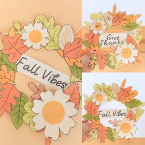 Fall & Thanksgiving Paper Plate Wreath Craft | Free PDF Template ...