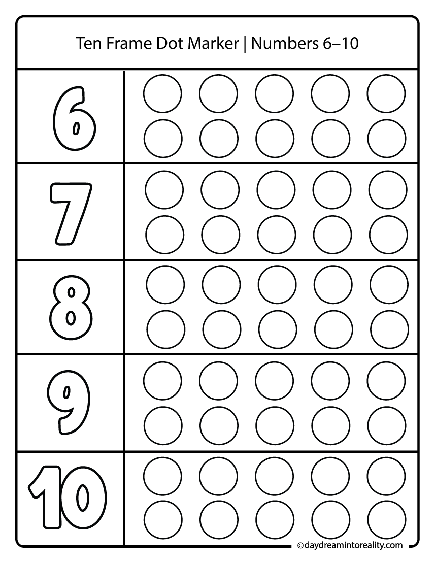 30+ Number Dot Marker Printables | Free PDF Pages ~ Daydream Into Reality
