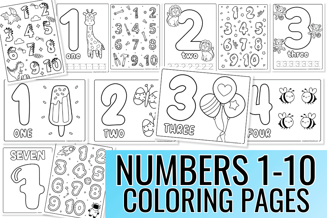 35+ Numbers 1-10 Coloring Pages | Free PDF Printable ~ Daydream Into ...